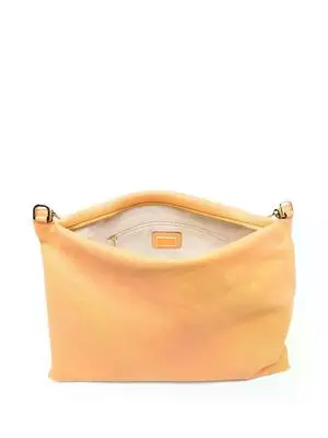 CROMIA Leather Shoulder Bag With Chain Detail - Orange