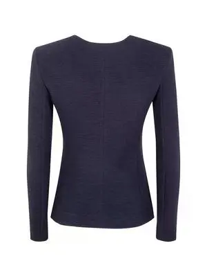 Emporio Armani Textured Zip-up Jacket