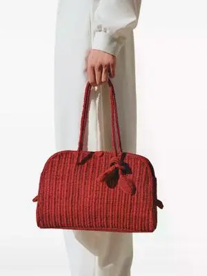 Jacquemus Turismo Raffia Bag - Red