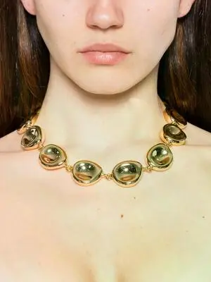 JOSEPH Bean Gilded Disc Necklace
