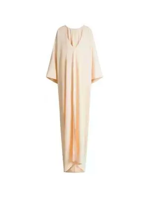 Alberta Ferretti V-neck Maxi Dress - Pink