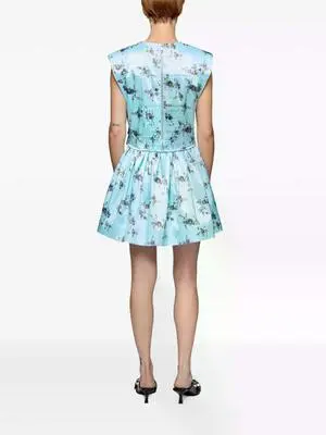 GANNI Floral-print Mini Dress