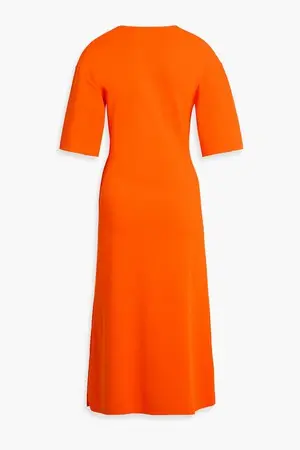 Stella McCartney Stretch-knit Midi Dress - Orange