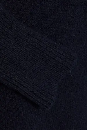FERRAGAMO Cutout Cashmere-blend Sweater - Navy