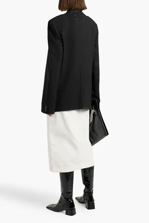 MAISON MARGIELA Wool-crepe Blazer - Black