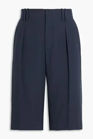 Brunello Cucinelli Cotton And Linen-Blend Twill Shorts - Navy
