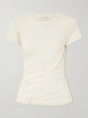 Magda Butrym Gathered Jersey T-shirt