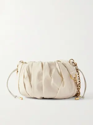Chloé Pleated Shell Shoulder Bag - White