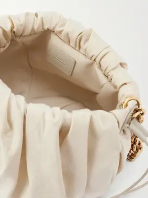Chloé Pleated Shell Shoulder Bag - White