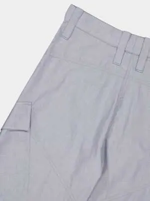 Stella McCartney Layered Chambray Cargo Trousers - Blue