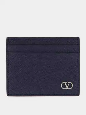 Valentino Garavani Vlogo Signature Card Holder - Blue