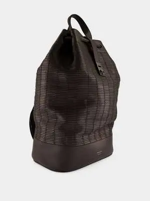 FERRAGAMO Sailor Leather Backpack - Black