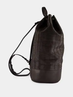FERRAGAMO Sailor Leather Backpack