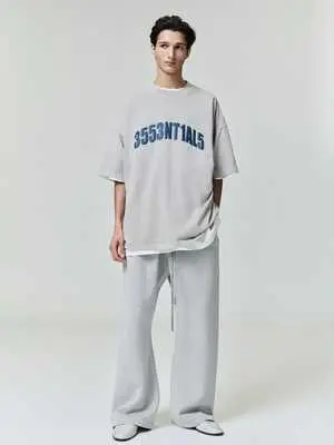 Fear Of God Smoke New York 90s Oversized T-shirt - Grey