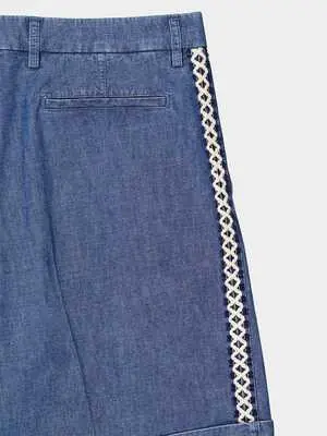 Valentino Garavani Denim Bermuda Shorts - Blue