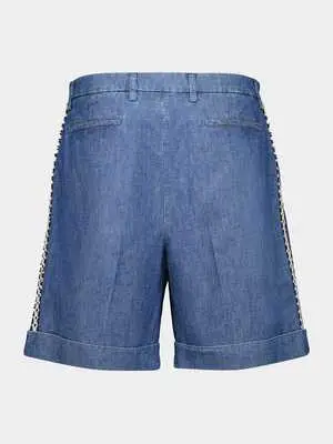 Valentino Garavani Denim Bermuda Shorts - Blue