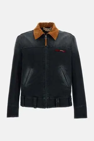 Marni Giacca In Tela Di Cotone - Nero