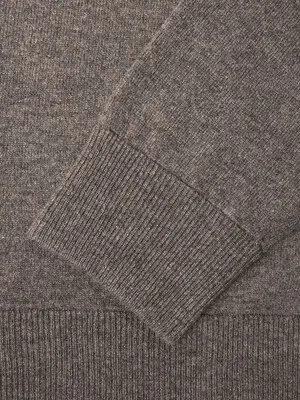 Hartford Wool And Cashmere-blend Half-zip Pullover - Brown