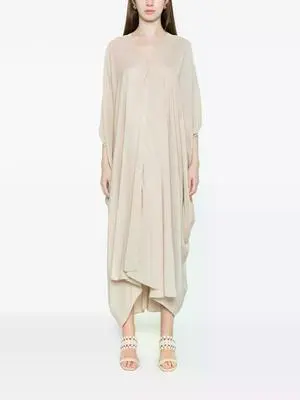 ELEH Button V-neck Dress