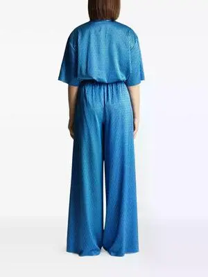 Fusalp Zip-neck T-shirt With Diamond Pattern