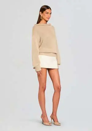 SEROYA Kapa A-line Skirt - Eggshell