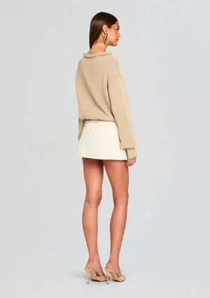 SEROYA Kapa A-line Skirt - Eggshell