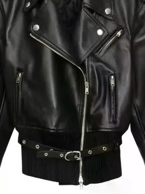 3.1 Phillip Lim Belted Leather Biker Jacket