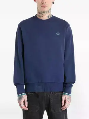 Fred Perry Logo-embroidered Crew-neck Sweatshirt