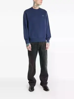 Fred Perry Logo-embroidered Crew-neck Sweatshirt