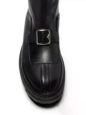 LILI CURIA Joan Buckle Lace-up Boots