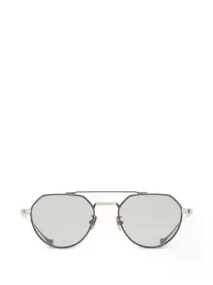 CUTLER & GROSS Draycott 1426 Round-frame Sunglasses - Black