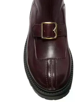 LILI CURIA Joan Buckle Lace-up Boots