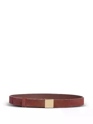 Alberta Ferretti Square Buckle Belt - Brown