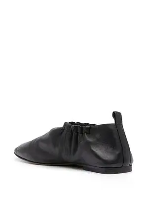 3.1 Phillip Lim Ruched Leather Slippers - Black