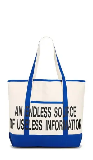 PLEASURES Zine Shopper Tote Bag - Blue