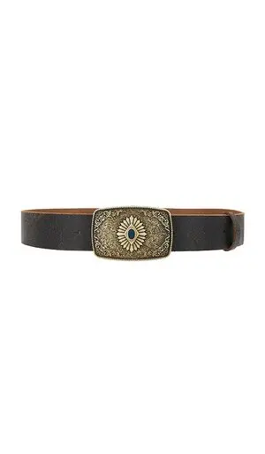 LAMARQUE Metal Buckle Leather Belt - Brown