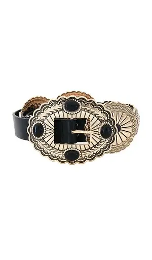 LOVERS AND FRIENDS Gypsy Buckle Belt - Black