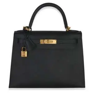 Hermès Epsom Kelly Sellier 28 GHW Black