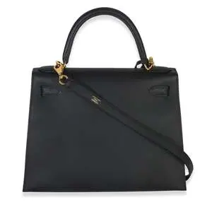 Hermès Epsom Sellier Kelly 28 Ghw - Black