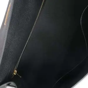Hermès Epsom Sellier Kelly 28 Ghw - Black