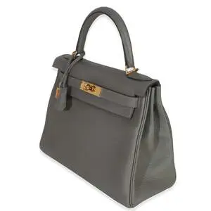 Hermès Gris Meyer Clemence Kelly 28 - Gray