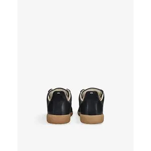 MAISON MARGIELA Replica Leather Low-top Trainers - Navy
