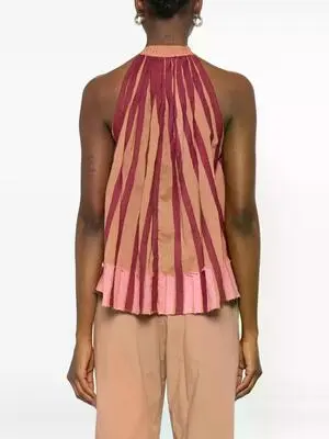 NIU Striped Tassel Blouse