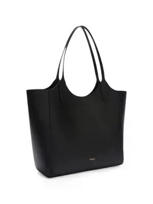 Furla Lea Pocket Tote Bag - Black
