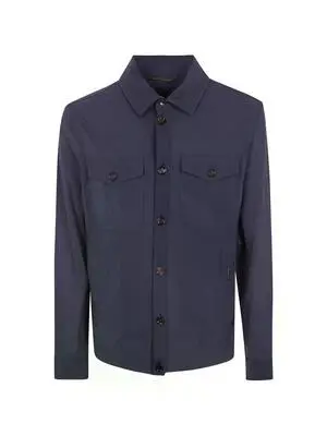 MOORER Buttoned Pocket Jacket - Blue