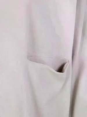 MA'RY'YA Draped-pocket T-shirt - Neutrals