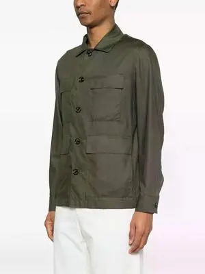 MONTECORE Buttoned Pocket Jacket - Green