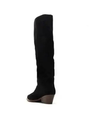 Free People Sway Suede Boots - Black