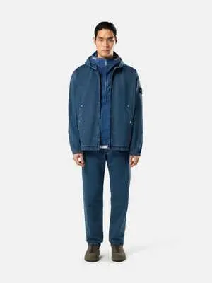 Stone Island Indigo Denim Hooded Jacket