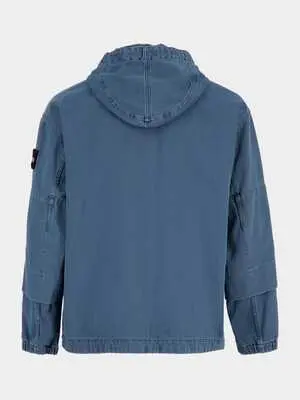 Stone Island Indigo Denim Hooded Jacket
